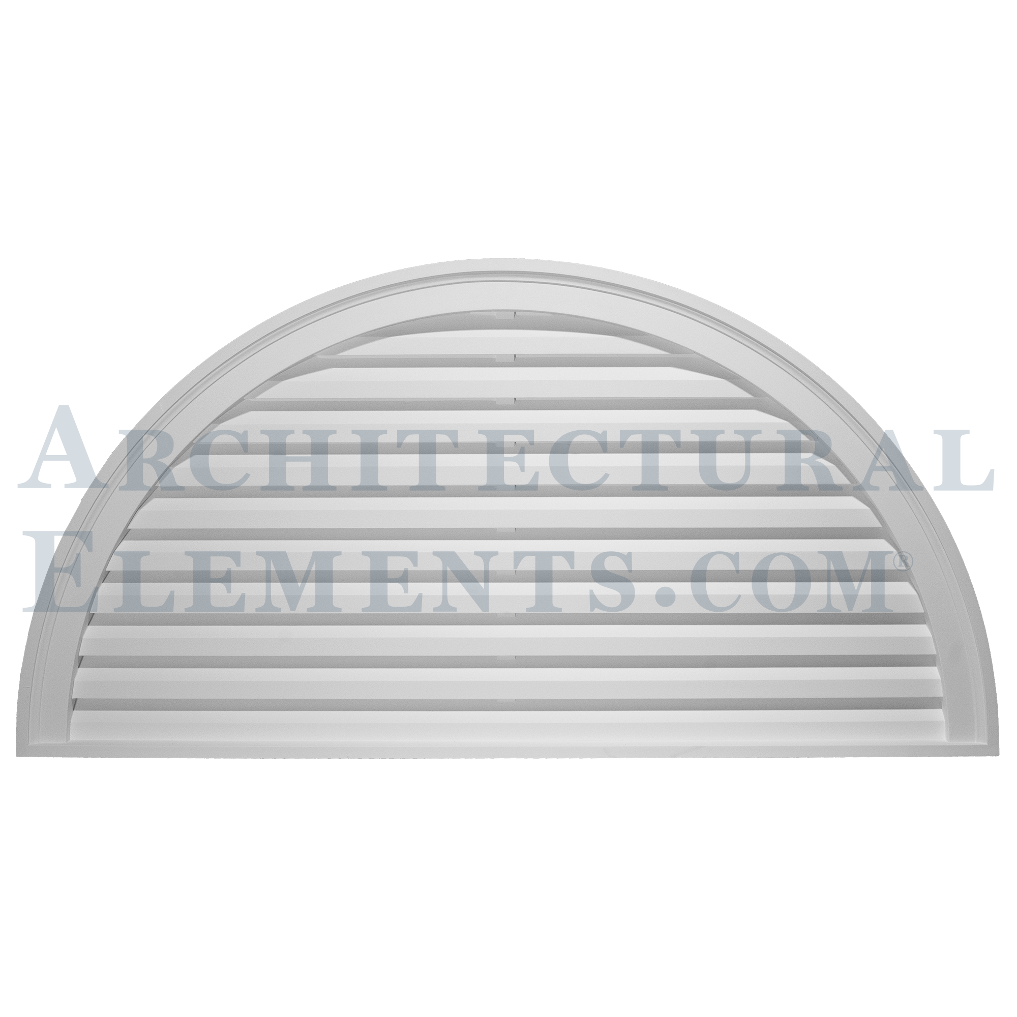 Viewing product Half Round Louver/ Gable Vent / 8 Sizes Architectural ...
