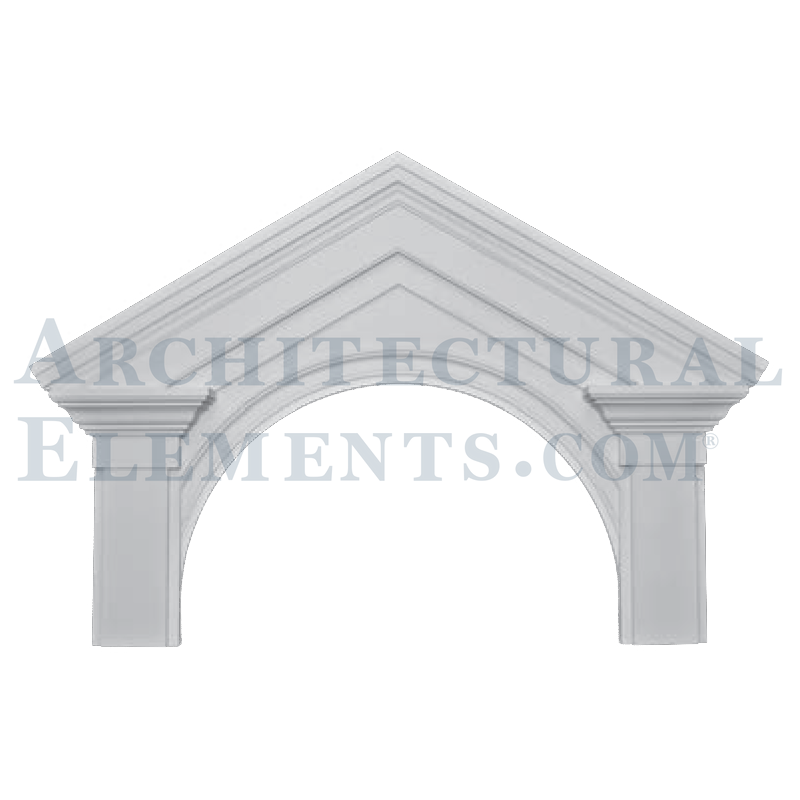 Viewing product Peaked Pediment 4 1/2" Proj x 66 7/8" W (PED722829 ...